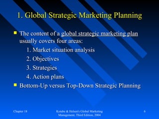 Global marketing - planning organization & control of gm operations | PPT
