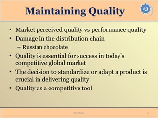 Global marketing - products & services for consumers | PPT