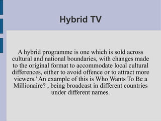 Global media by Josh Rhodes | PPT | Advertising Industry | Industries