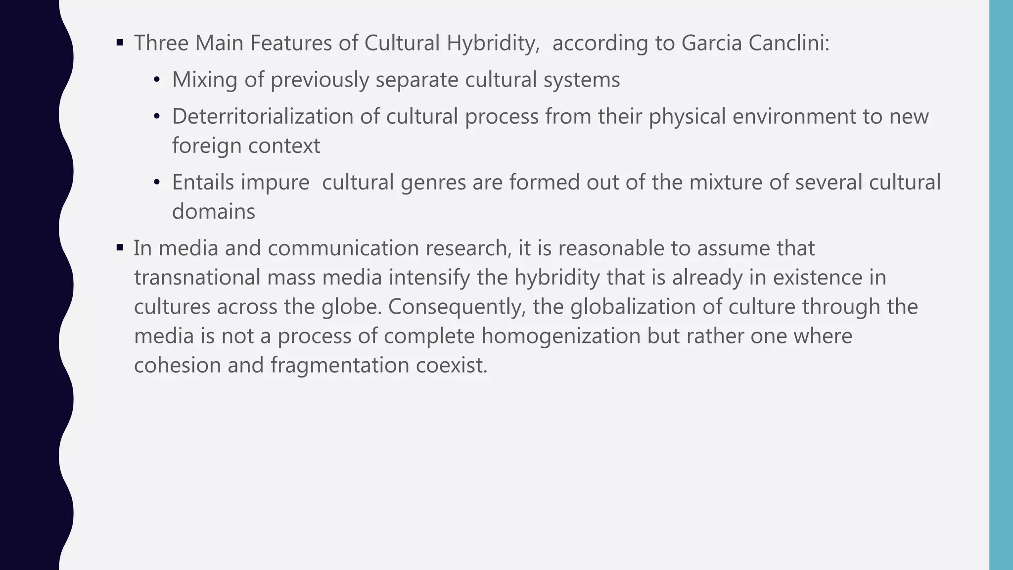 Global Media cultures | PPTX