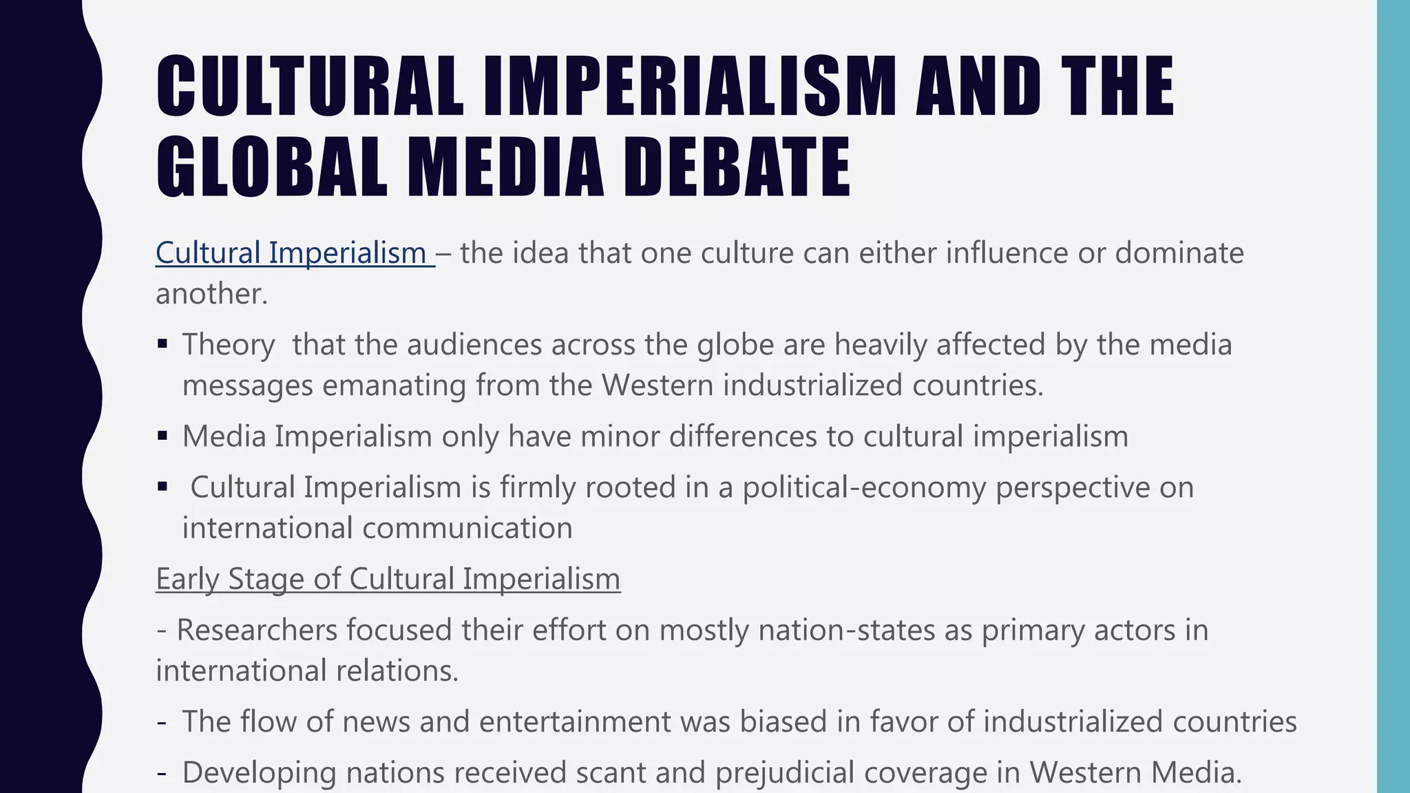 Global Media cultures | PPTX