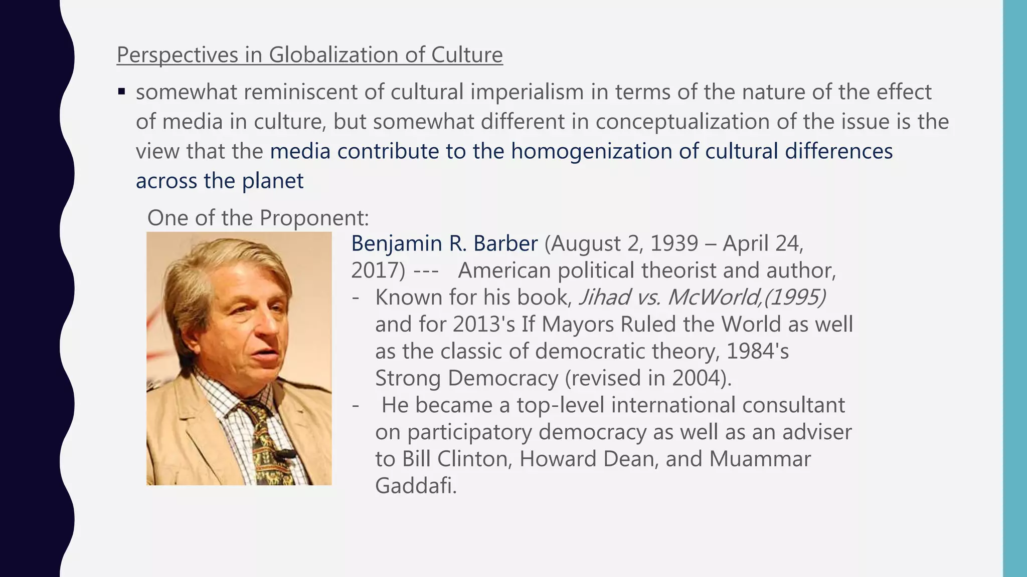 Global Media cultures | PPTX