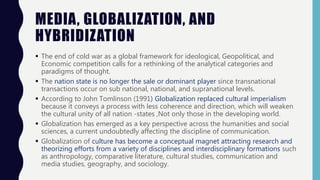 Global Media cultures | PPTX