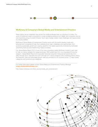 Global Media Report 2013 | PDF | Media Industry | Industries