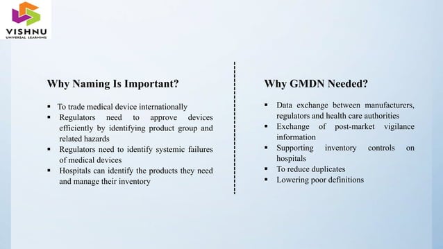 GLOBAL MEDICAL DEVICES NOMENCLATURE.pptx | Technology & Computing