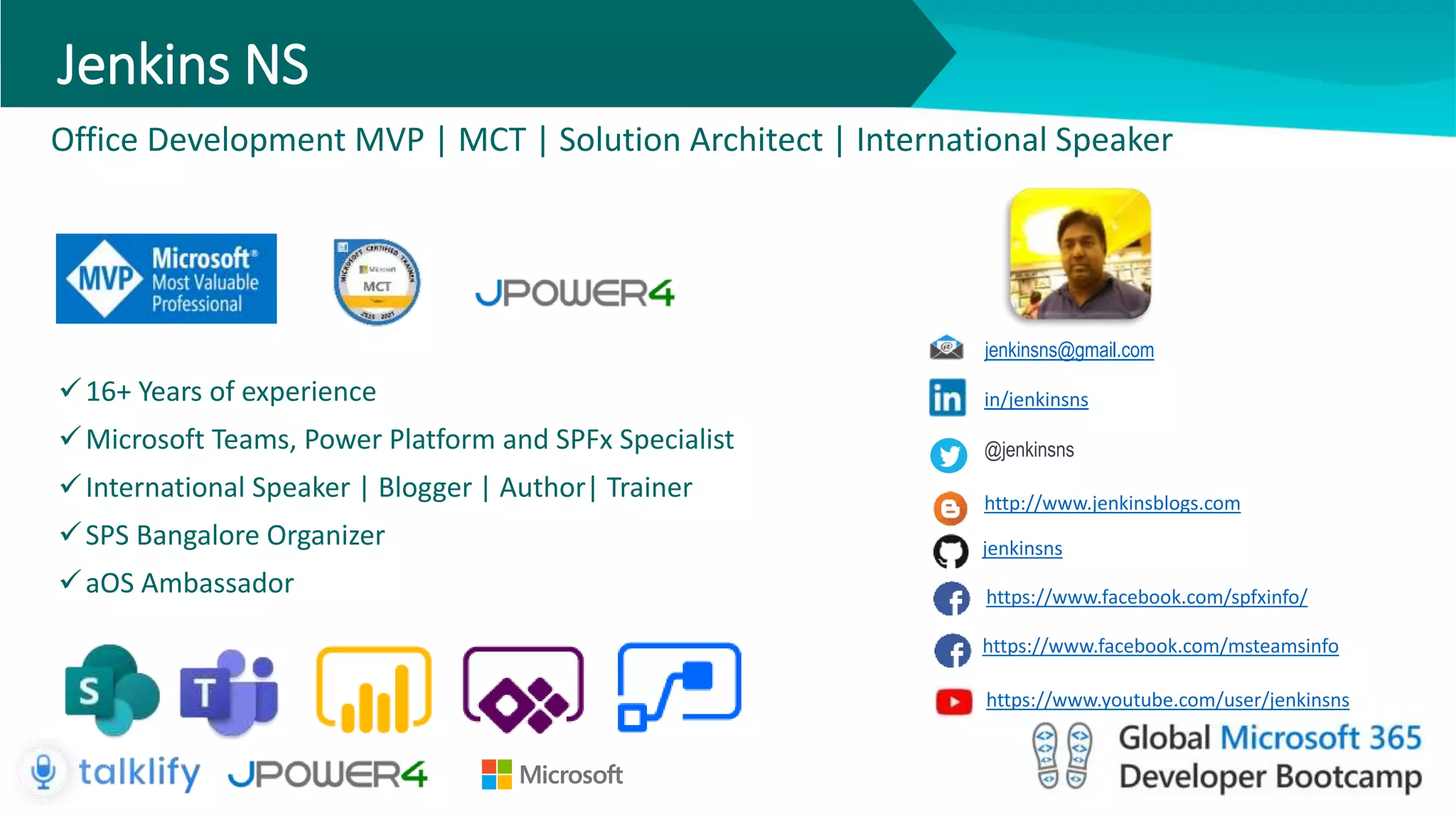 Surfacing SPFx Solutions in SharePoint, MS Teams, and Outlook Add-in | PPT