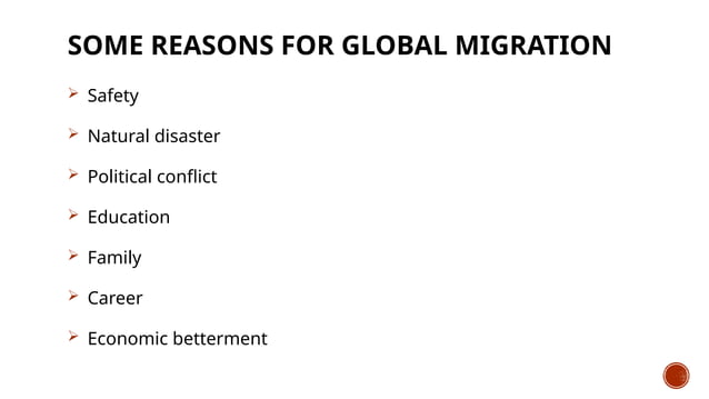 Global Migration powerpoint presentation | PPTX