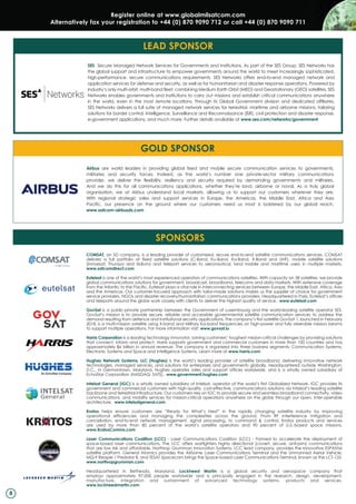SMi Group's Global MilSatCom 2018 final brochure | PDF | Business Expos ...
