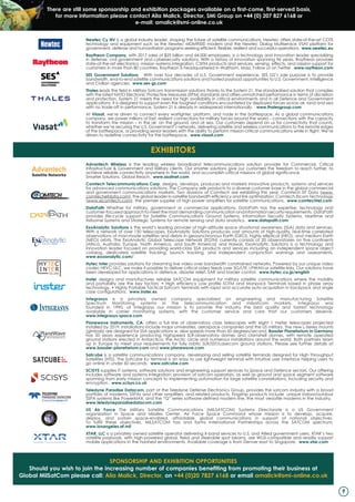 SMi Group's Global MilSatCom 2018 final brochure | PDF | Business Expos ...