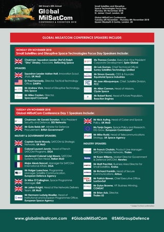 SMi Group's Global MilSatCom 2018 sponsorship prospectus | PDF