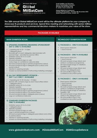 SMi Group's Global MilSatCom 2018 sponsorship prospectus | PDF