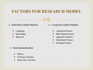 Global mind set | PPTX