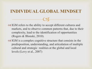 Global mind set | PPTX