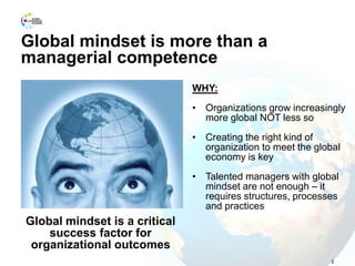Global mindset concept | PDF