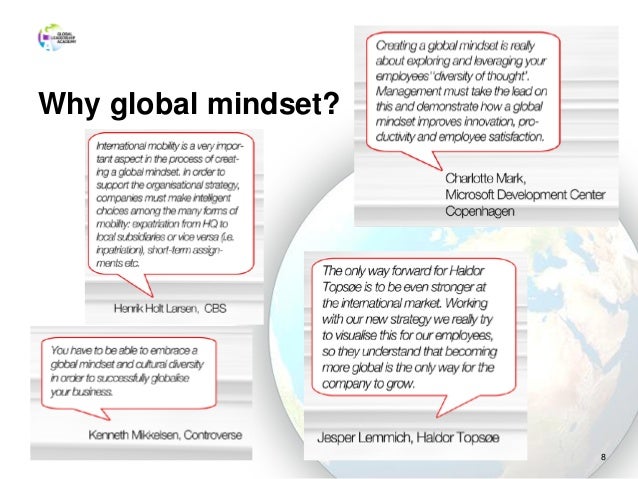 Global mindset concept