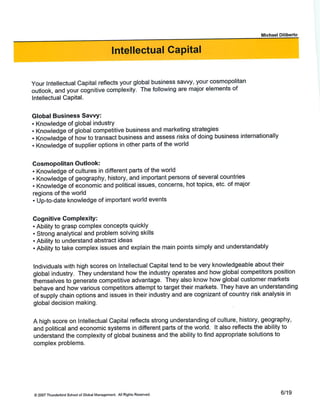 Mike Diliberto's Global Mindset | PDF
