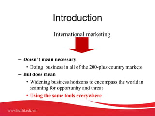 GLOBAL MARKETING LECTURE | PPT