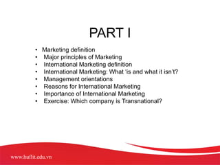 GLOBAL MARKETING LECTURE | PPTX