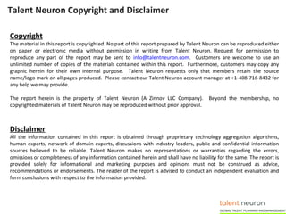 Global mobile talent landscape talent neuron | PPT