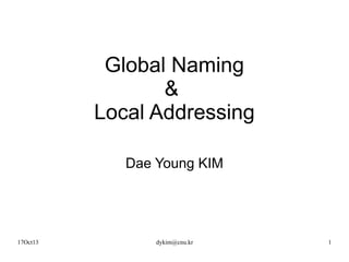 Global naming & local addressing | PPT