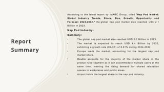 Nap Pod Market PPT: Growth, Outlook, Demand, Keyplayer Analysis and Opportunity 2024-32 | PPTX ...