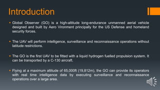 Global observer, usa high altitude long endurance uav | PPTX