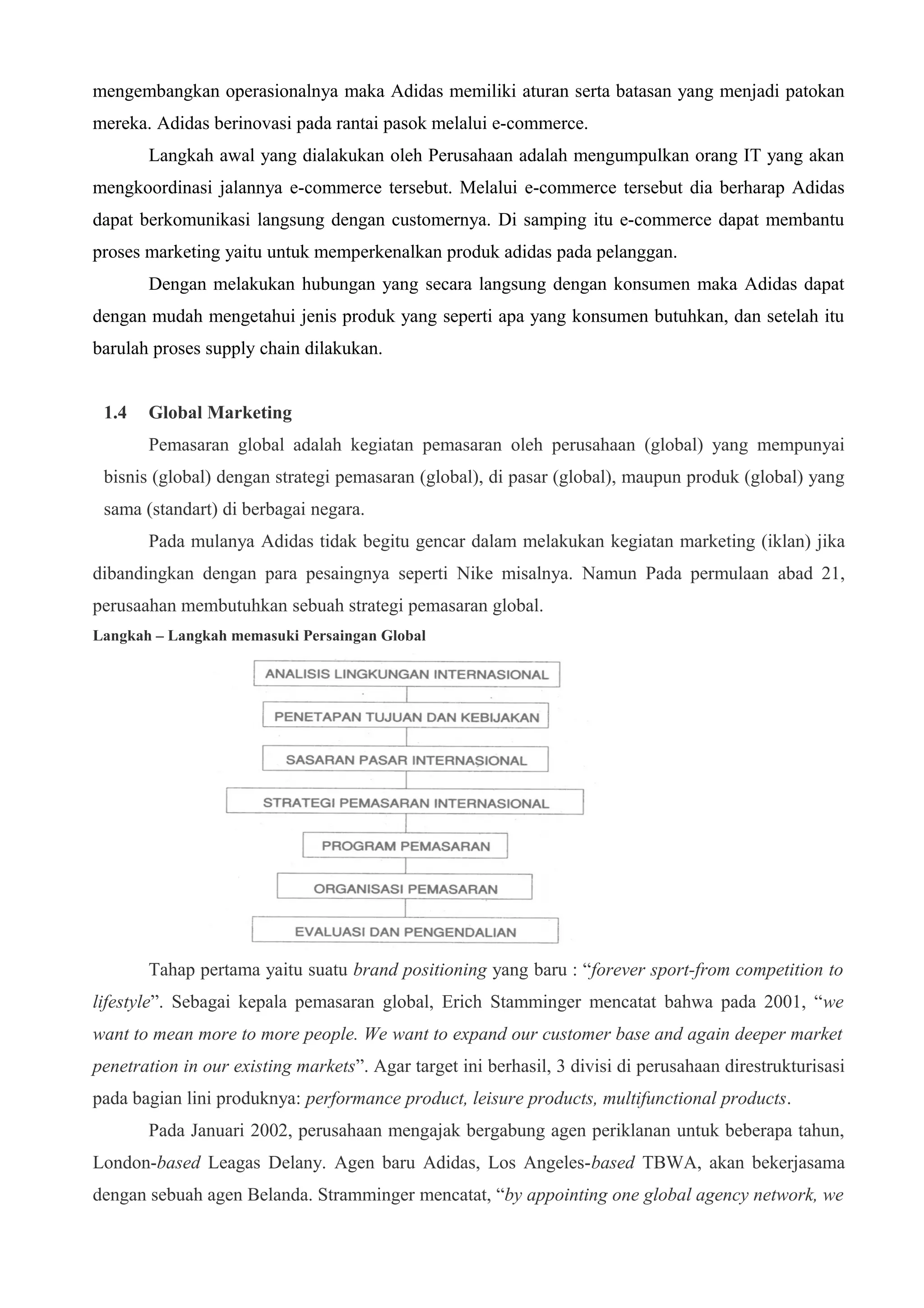 Global operations adidas | DOC