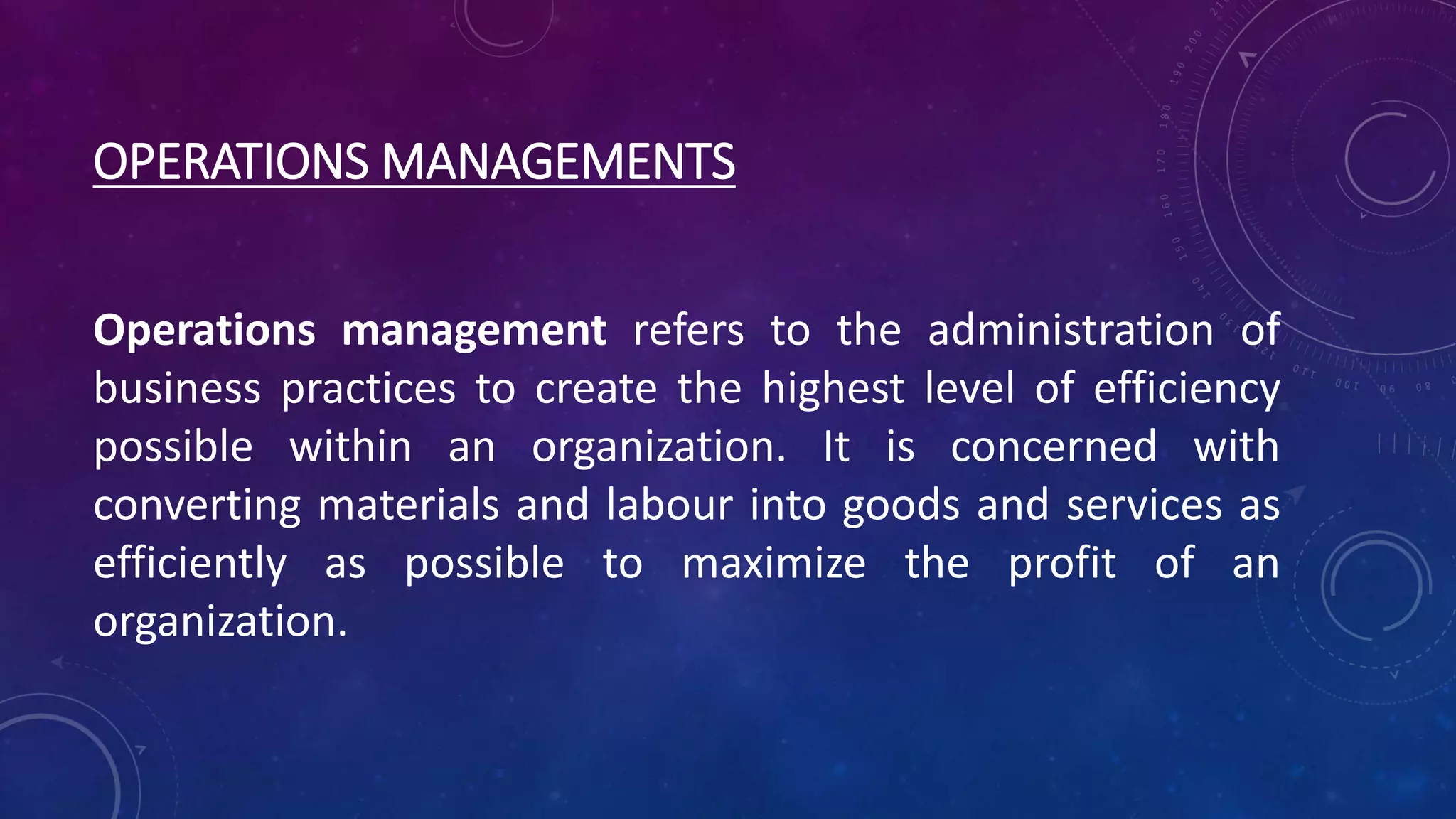 Global operations management | PPTX