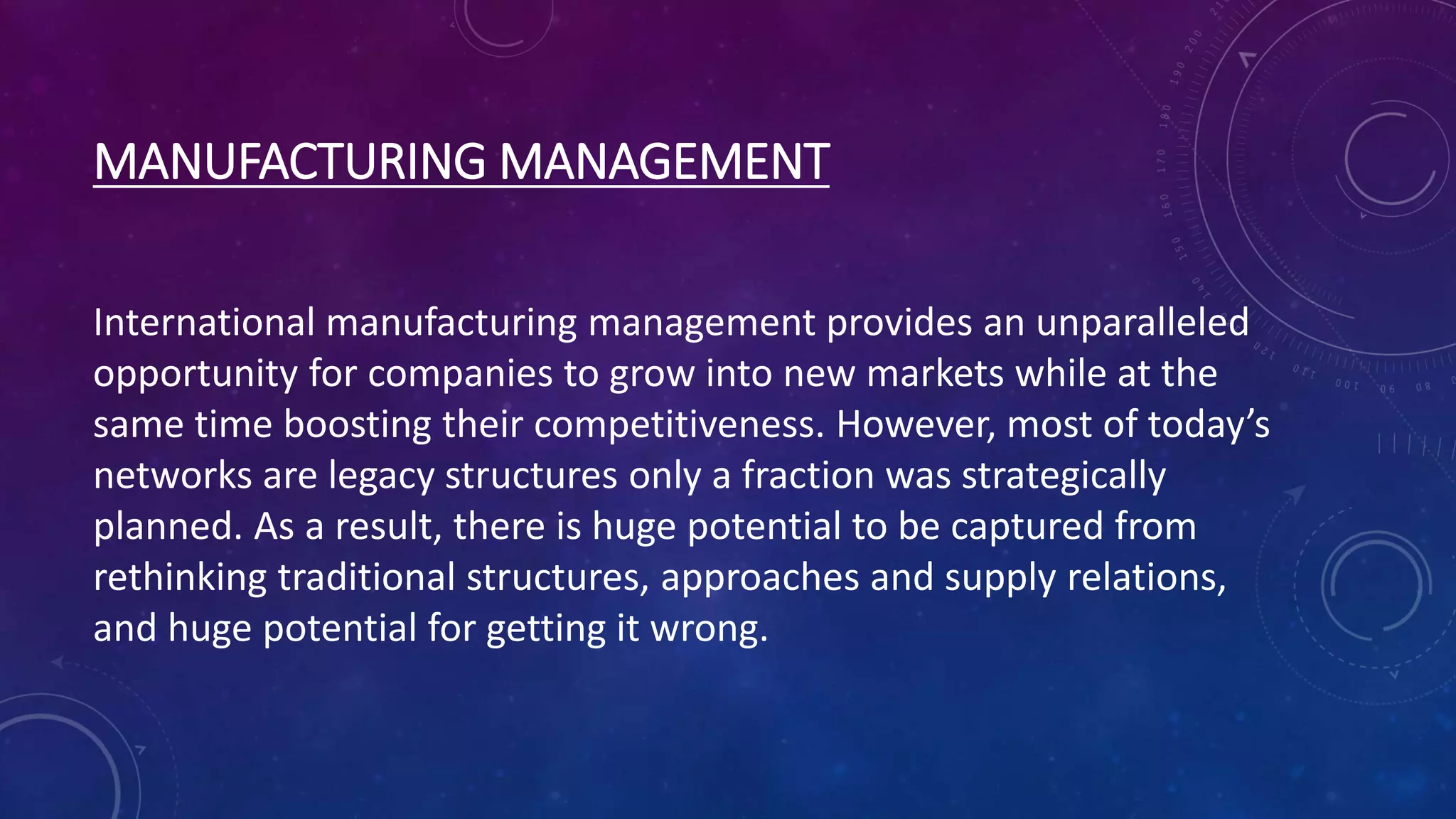 Global operations management | PPTX
