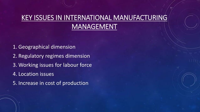 Global operations management | PPTX | Logistics | Business