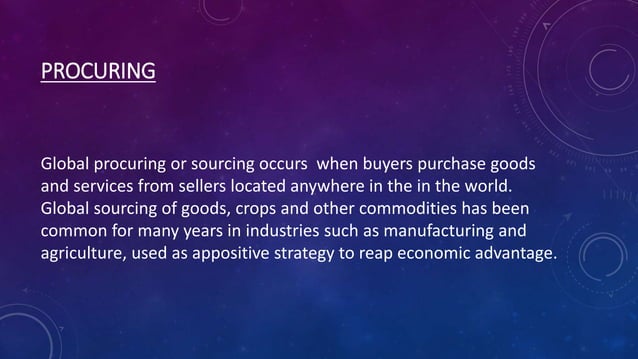 Global operations management | PPTX | Logistics | Business