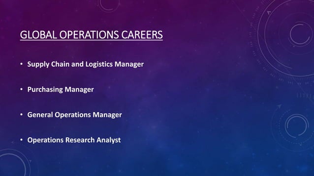 Global operations management | PPTX | Logistics | Business