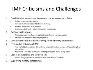 I'm from the IMF and I'm Here to Help: Global Organizations for Global ...