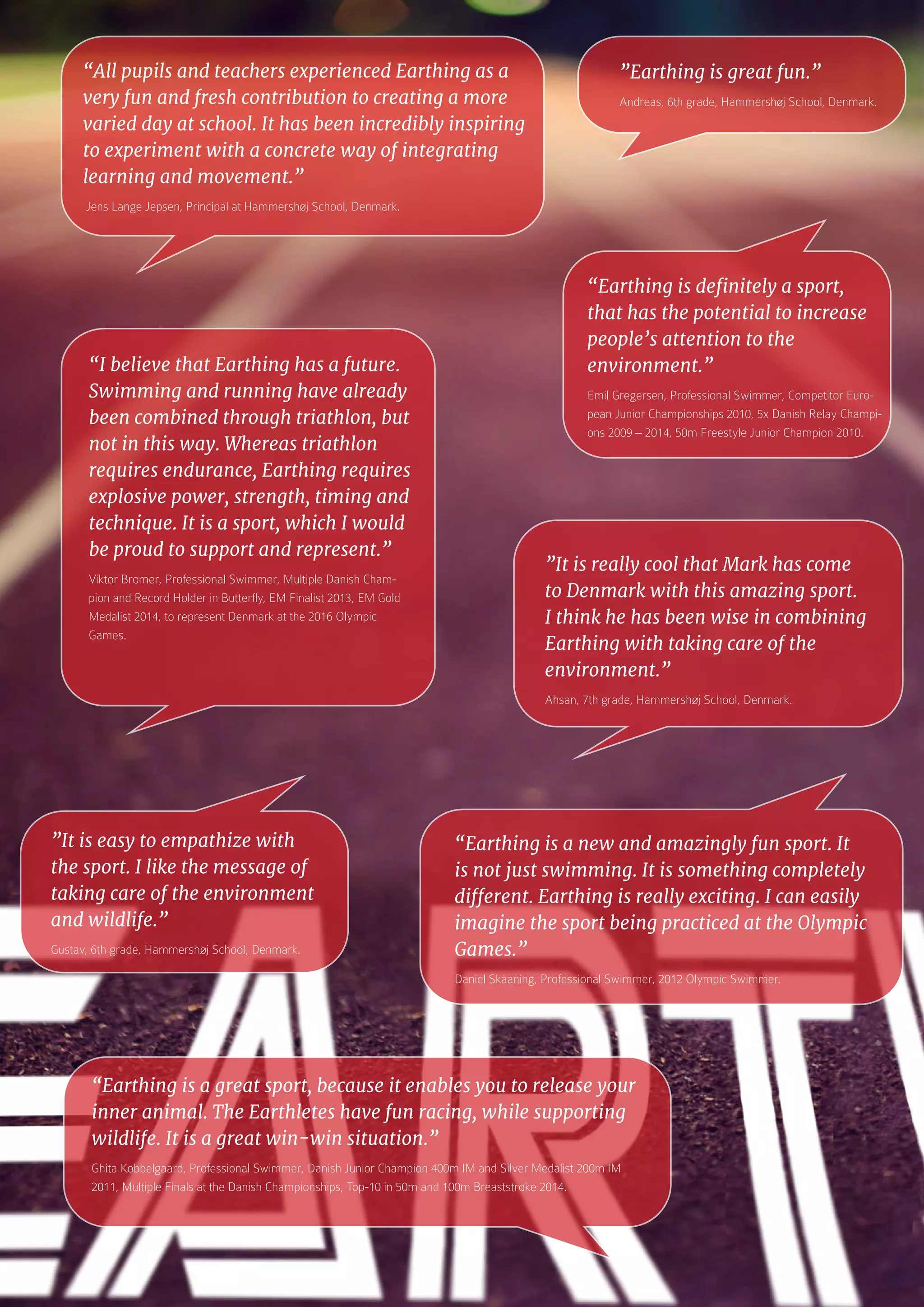 EarthingSport, Global sport and Environmental Outreach Brochure | PDF