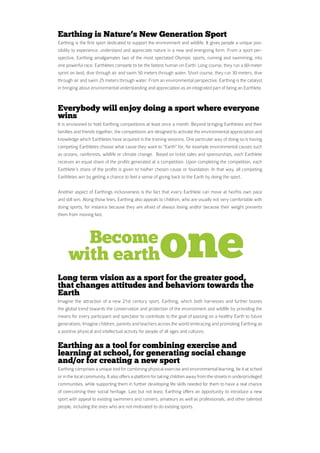 EarthingSport, Global sport and Environmental Outreach Brochure | PDF