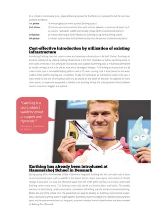 EarthingSport, Global sport and Environmental Outreach Brochure | PDF