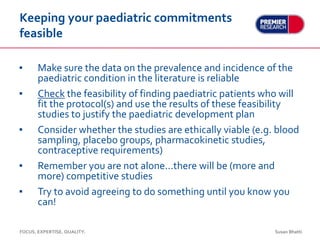 Global Paediatric Studies–A CRO perspective | PDF