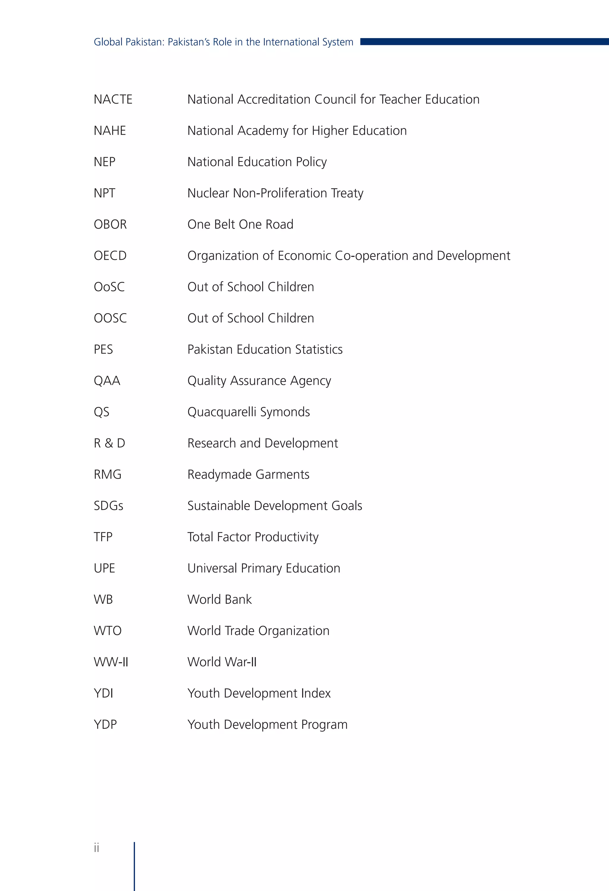 Global Pakistan: Pakistan's Role in the International System | PDF