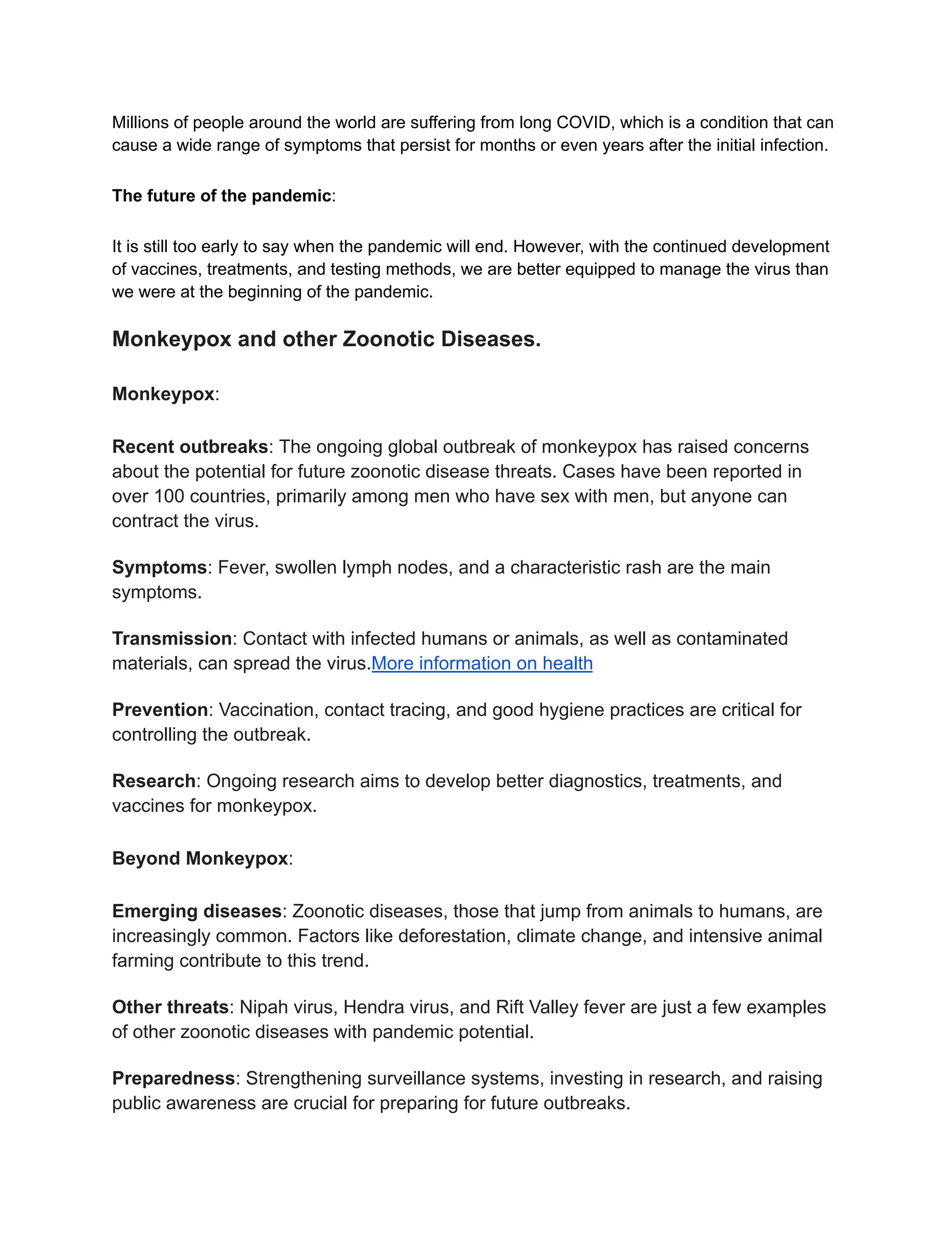 Global Pandemic and Emerging Diseases ... | PDF