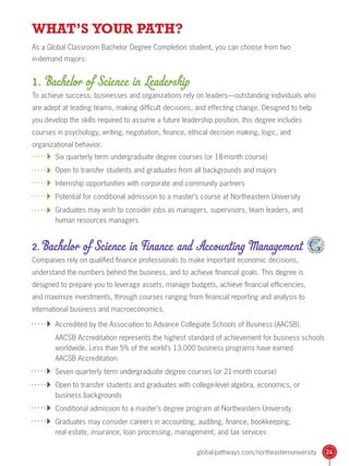 Northeastern University Global pathways -brochure | PDF