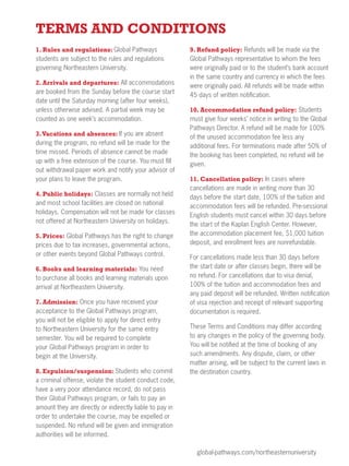 Northeastern University Global pathways -brochure | PDF