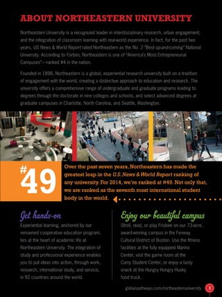 Northeastern University Global pathways -brochure | PDF
