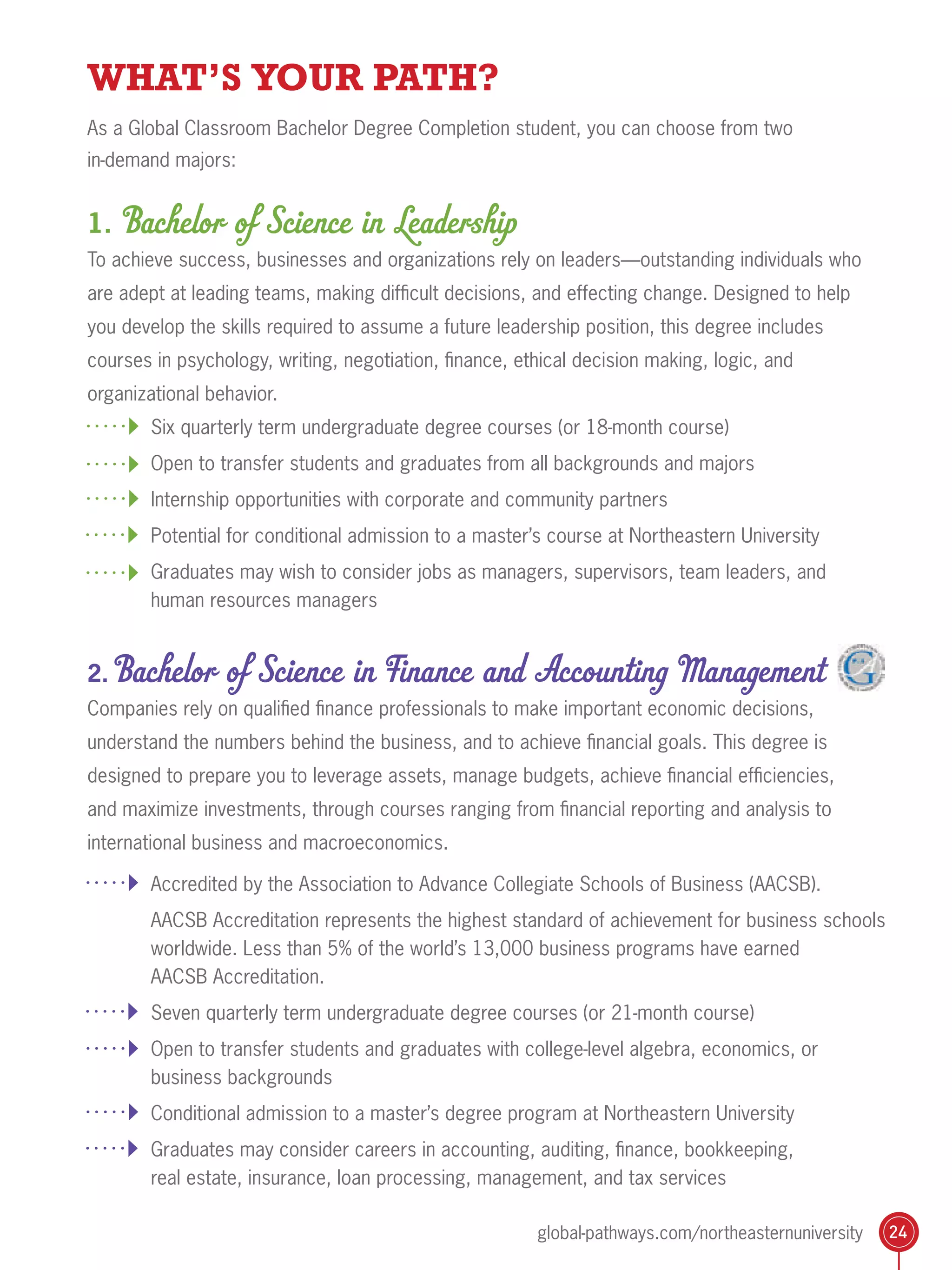 Global pathways northeastern-brochure by Study Metro | PDF