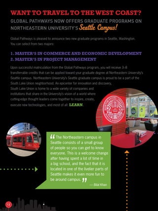 Global pathways northeastern-brochure by Study Metro | PDF
