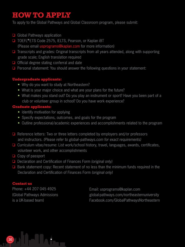 Global pathways northeastern-brochure by Study Metro | PDF