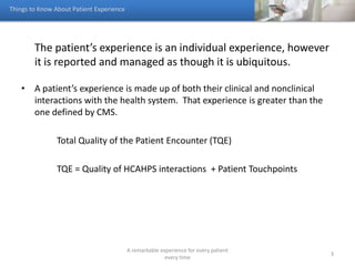 Defining a global patient experience for your health system | PPTX