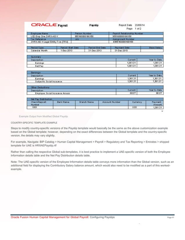 Global_Payroll_Configuring_Payslips.pdf | Business Accounting & Finance ...