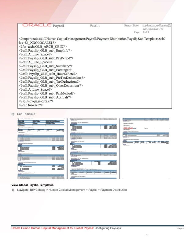 Global_Payroll_Configuring_Payslips.pdf | Business Accounting & Finance | Business