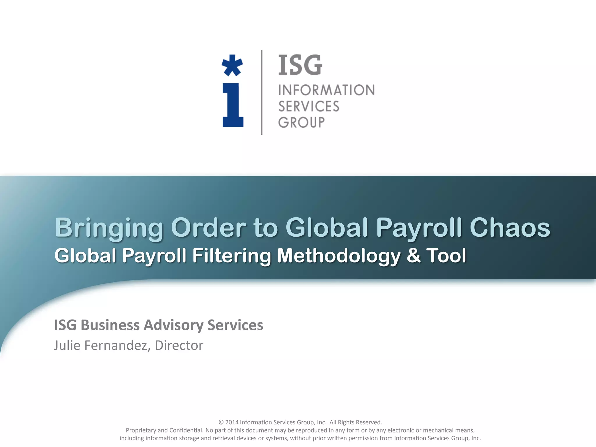 Global Payroll Strategy: Bringing Order to Global Payroll Chaos | PPTX