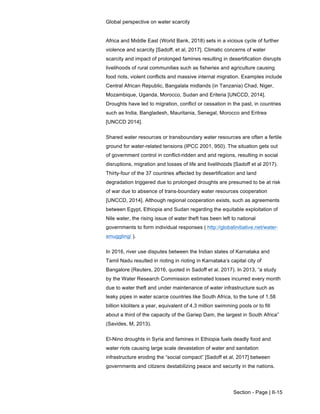 Global Perspective on Water Scarcity | PDF